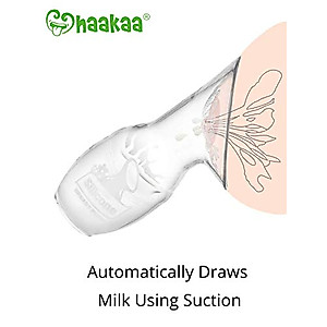 Haakaa New Silicone Breast Pump 150ML with Suction 100% Food Grade Silicone BPA PVC and Phthalate Free (150ml)