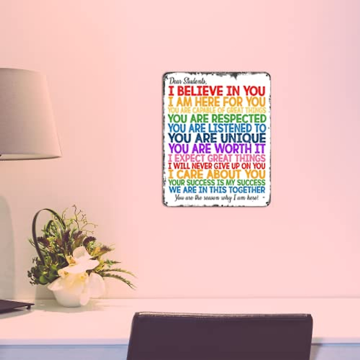 Niekea Berryi Classroom Poster Class Decor in This Classroom Inclusion Safe Space Diversity Inclusion Ally Fun Metal Tin Sign 12x16 inch Retro Crafts Plaque