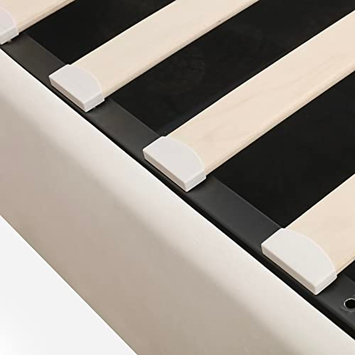 Merax Full Upholstered Platform Bed with a Hydraulic Storage System, Beige