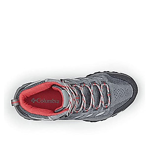 Columbia Women's Crestwood Mid Waterproof Hiking Boot Shoe, Graphite, Daredevil, 8.5