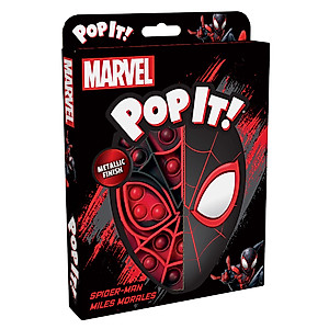 Buffalo Games - Pop It! - Spider-Man Marvel Miles Morales Metallic