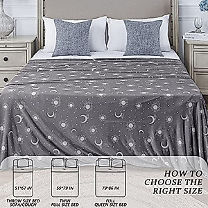 inhand Cooling Blanket, Twin Size (59"x79") Cooling Blankets for Hot Sleepers, Q-Max >0.45 Decorative Lightweight Breathable Summer Cold Blankets for Sleeping Night Sweats to Keep Cool, Grey Sky