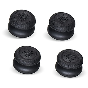 9CDeer Performance Joystick Analog Stick Thumb Grips Set of 4 Heightened Compatible with PS5, PS4, Xbox Series X/S Xbox One Switch Pro Controller Black