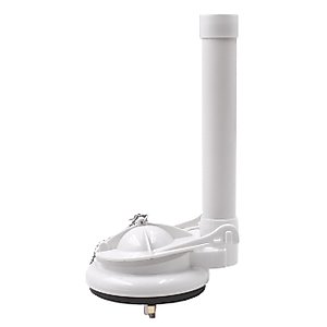 3-Inch One Piece Toilet Flush Valve, Universal Toilet Replacement Parts Toilet Repair Kit for Toilets with Flapper and Chain, Easy to Install