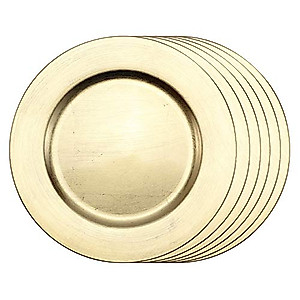 Ashland 6 Count Charger Set (Gold)