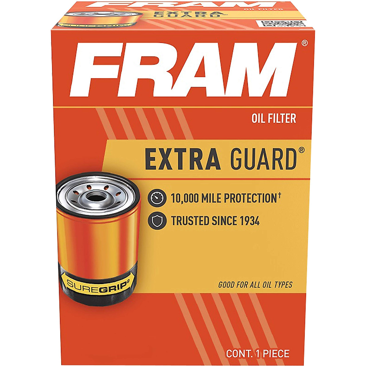 FRAM Extra Guard PH3387A, 10K Mile Change Interval Spin-On Oil Filter