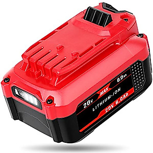 Jialipok 20V 6.0Ah CMCB205 Replacement Battery for Craftsman 20V Max Lithium Ion Battery CMCB204 CMCB204-2 CMCB202-2 CMCB201 CMCB206 CMCS500B CMCD700C Fast Charger CMCB104 Craftsman V20 Battery
