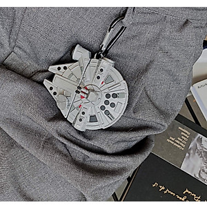 Aerymli Case,3D Cool Spacecraft Millennium Falcon Airpod Design Boys Men Soft Protective Cover Case Compatible for Airpods 3rd Gen 2021 Case