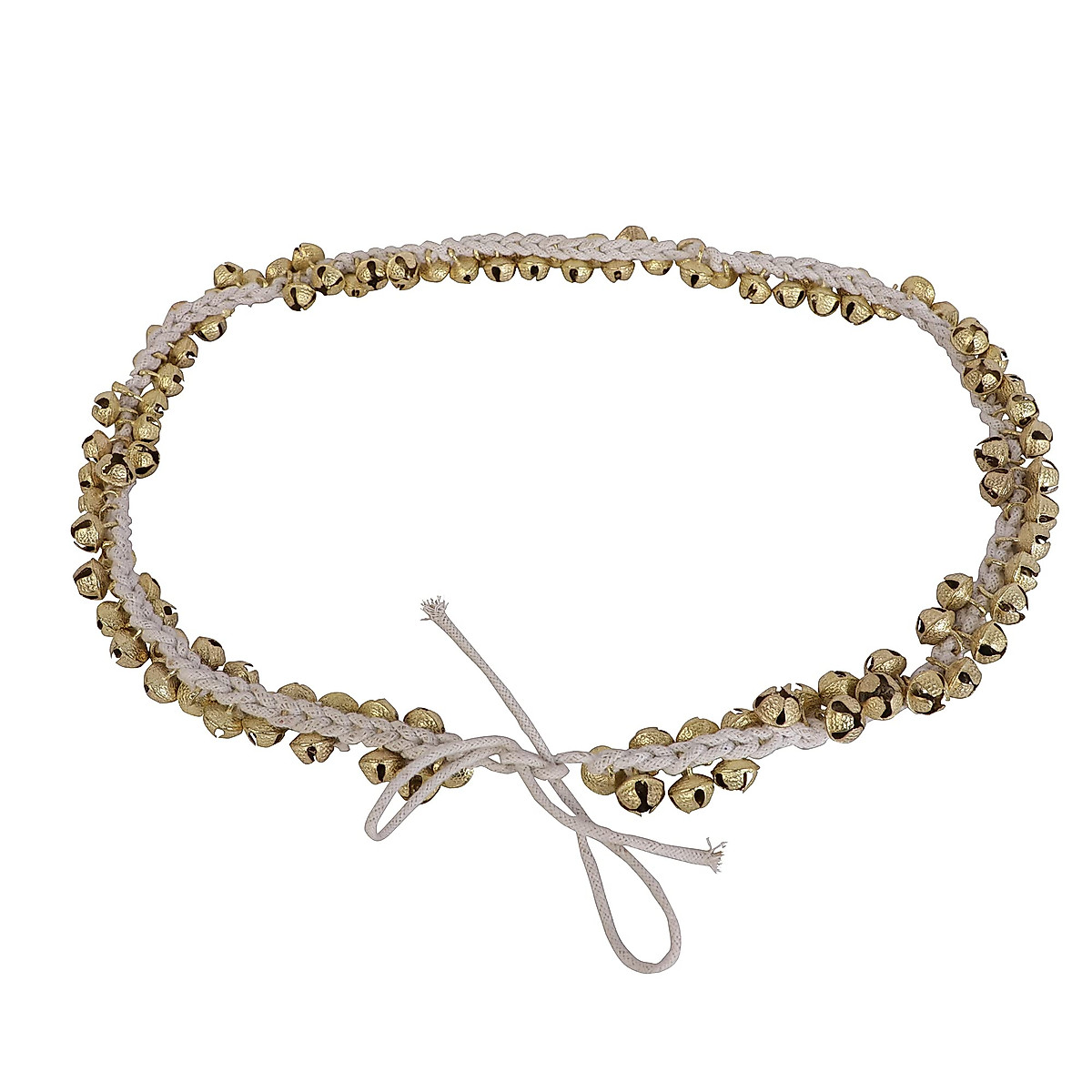 Wonderlist Handicrafts Indian Classical Kathak Ghungroo Pair 16 No. Big Bells Tied with Cotton Cord For Anklet Musical Instrument From India Dance Accessories (100 * 100)