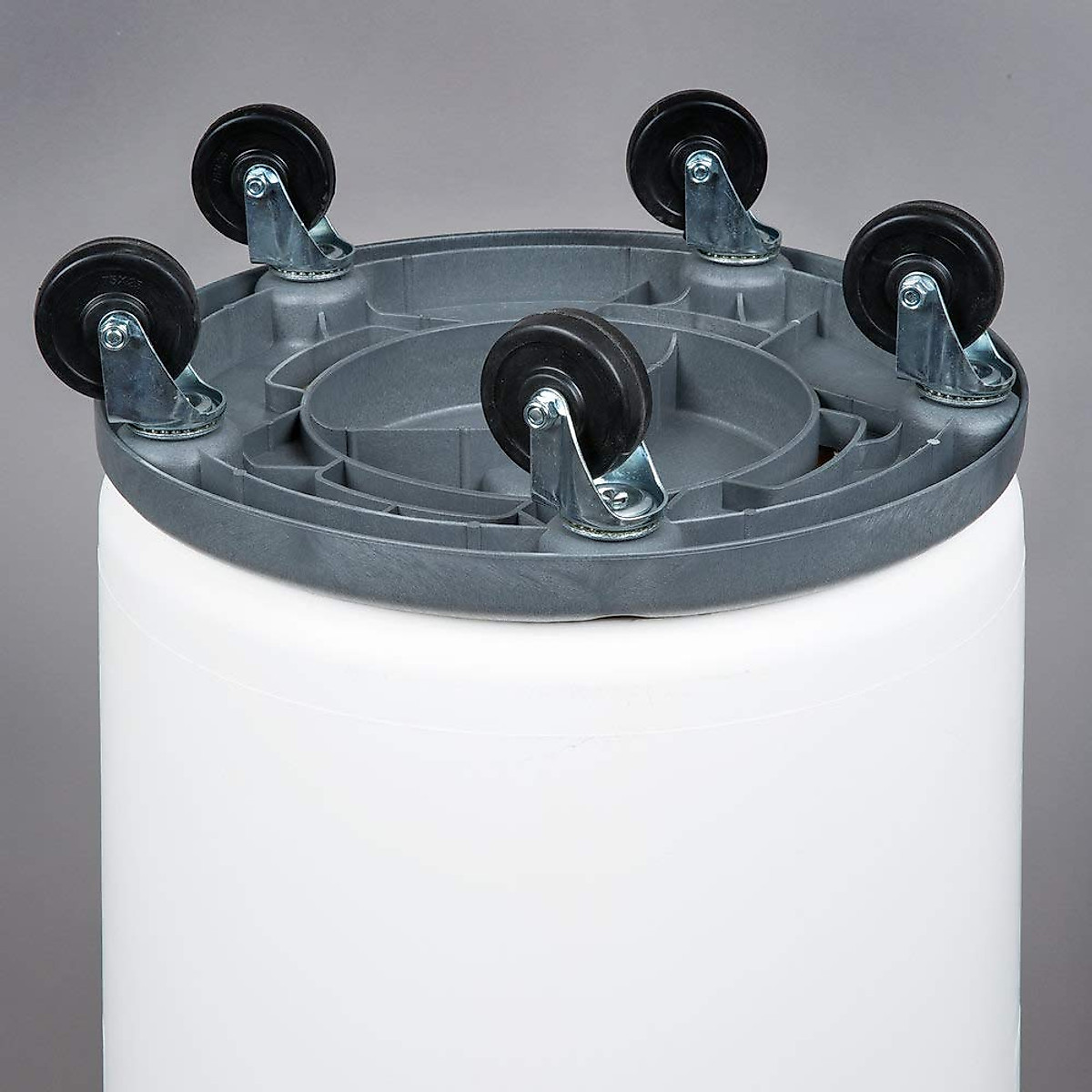 PRO&Family 32 Gallon White Ingredient Bin. SCOOP Added! Use for long term storage products: sugar, pasta dogs food, flour for Home, Restaurant, Industrial., Lid, and Dolly Kit