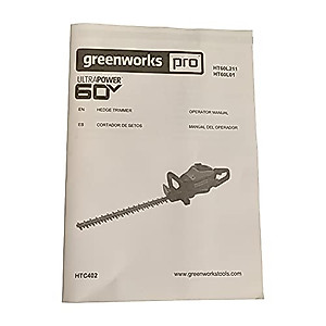 Greenwork Pro 60-Volt Max 26-in Dual Cordless Electric Hedge Trimmer (Bare Tool Only, Battery and Charger Not Included)