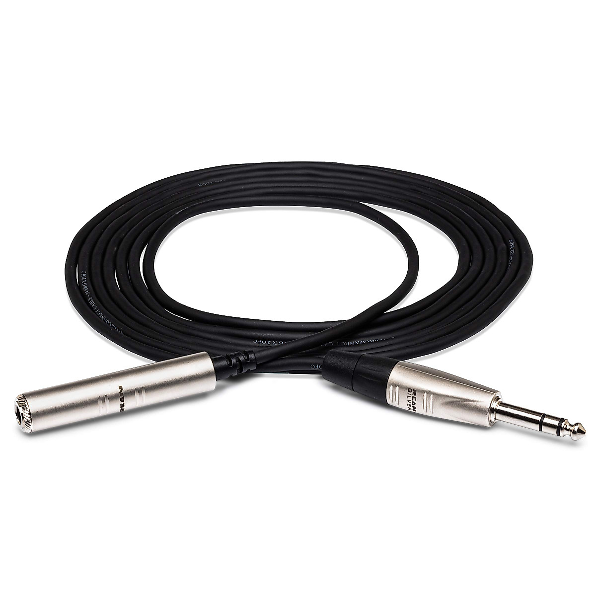 Hosa HXSS-010 REAN 1/4" TRS to 1/4" TRS Pro Headphone Extension Cable, 10 Feet