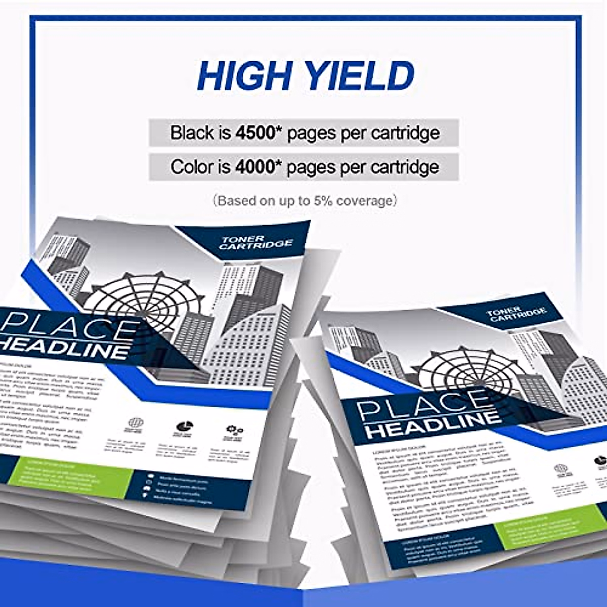 EWJUEZS Compatible TN-433 TN433 TN433BK TN433C TN433M TN433Y High Yield Toner Cartridge Replacement for Brother HL-L8260CDW HL-L8360CDW MFC-L8610CDW MFC-L8900CDW Printer (4 Pack).