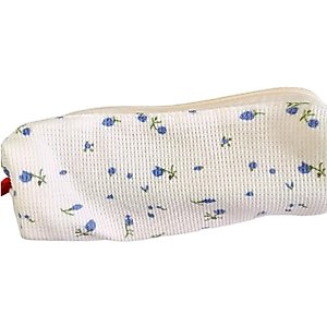 Blue Women Fresh Style Pencil Bag Pencil Case Pen Holder Coin Pouch, Pen, Pencil and Marker Cases， Simple Cosmetic Storage Bags Makeup Bag Office Stationery Organizer Pen, Pencil and Marker Cases