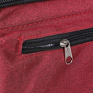 Artist Portfolio Carry Backpack, 4K Art Portfolio Case Artist Backpack Canvas Bag 66 x 49 x 6CM Large Carry Shoulder Bag Multifunctional Draw Board Bags(Red)