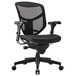 WorkPro® Quantum 9000 Series Ergonomic Mid-Back Mesh/Mesh Chair, Black