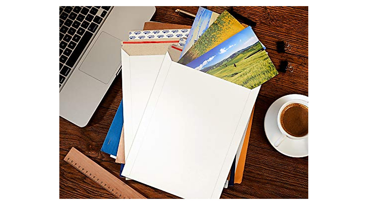 ValBox 9x11.5 Photo & Document Mailers - 25 Stay Flat Envelopes