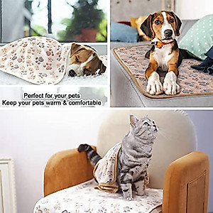 3 Pack Cat and Dog Blanket - MIWOPET Soft & Warm Fleece Flannel Pet Blanket, Great Pet Throw for Puppy, Small, Medium& Large Dog (Small)