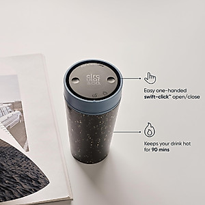 Circular & Co Reusable Coffee Cup - 16oz - 100% Leakproof Large Travel Mug - Made from Recycled Coffee Cups - Sustainble Coffee Tumbler - 360 Drinking - BPA Free - Dishwasher Safe