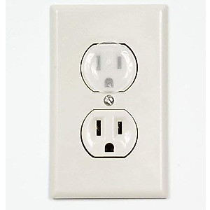 Outlet Plug Covers (32 Pack) Clear Child Proof Electrical Protector Safety Caps - Jool Baby