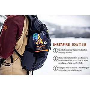 InstaFire Combo Pack of Fire Starter and Charcoal Starter Pack Kit