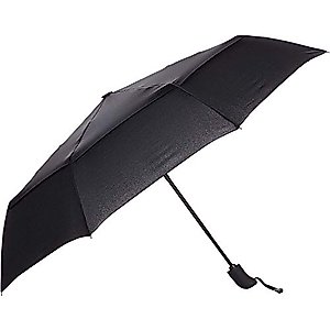 Amazon Basics Automatic Small Compact Travel Umbrella - Black