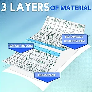 Transparent Dressing Adhesive Bandage Waterproof Bandage Clear Adhesive Bandages Stretch Tape for Tattoos Swimming (3.94 Inch x 10.94 Yard)