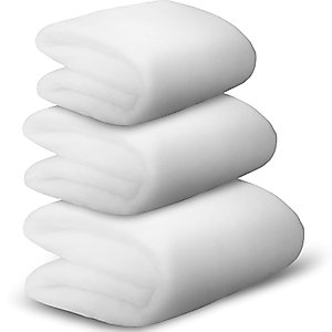 3 Rolls Christmas Snow Roll Artificial Snow Blankets Roll Christmas Snow Covering Roll Thick White Soft and Fluffy Fake Snow Blankets for Christmas Decorations, Holiday Decor and Winter Displays