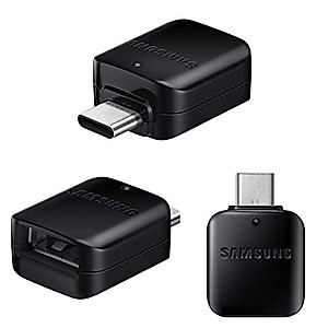 Samsung Fast Adaptive Wall Adapter Charger Plug Compatible for Galaxy S10 S9 Plus Note 9 S8 Note 8 EP-TA20JBE - 6 Foot Type C USB Cable and OTG Adapter - Black