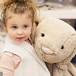 Ferenala 100Pcs 10-30mm Safety Eyes and Noses Large Plastic Craft Crochet Eyes Glitter Doll Eyes with Washers for Plush Animals Stuffed Animals DIY Puppet Bear Toy Doll Making Supplies (Multicolor)