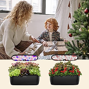 Diivoo Indoor Herb Garden, 12 Pods Hydroponics Growing System with Grow Light, Smart Garden Planter for Family Home Kitchen, Automatic Cycle Timer Germination Kit, Height Adjustable
