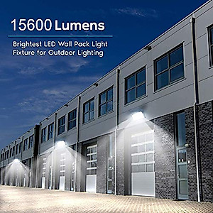 LEDMO Commercial Outdoor Lights 200W LED Parking Lot Lights with 120W LED Wall Pack