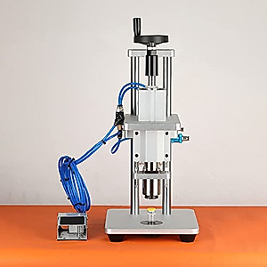 Jieotwice Aluminum Plastic Cap Sealing Machine Pneumatic Semi-Automatic Capping Machine Oral Medicine Penicillin Glass Bottle Vial Bottle (13MM)