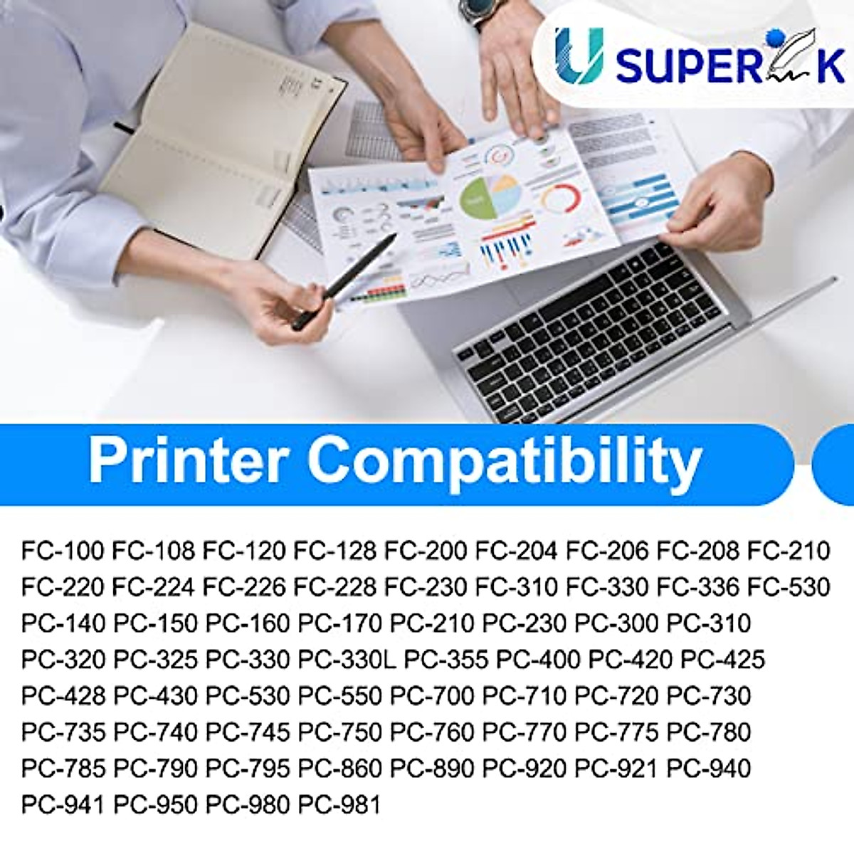 SuperInk 2 Pack Compatible for Canon E40/E30/E31/E16/E20 (1491A002AA) Black Toner Cartridge for PC-170 PC-940 PC-795 PC-950 PC-745 PC-980 Copy Machines Printers