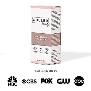 CULLER BEAUTY Self Adjusting Foundation with SPF 50 - Instant match for all your shade needs (Light)