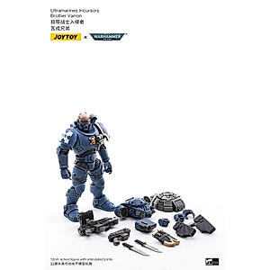 HUAXI DARK SOURCE(HAINAN)TECH JOYTOY Warhammer 40K ULTRAMARINES INCURSORS 1/18 FIG, Multicolor