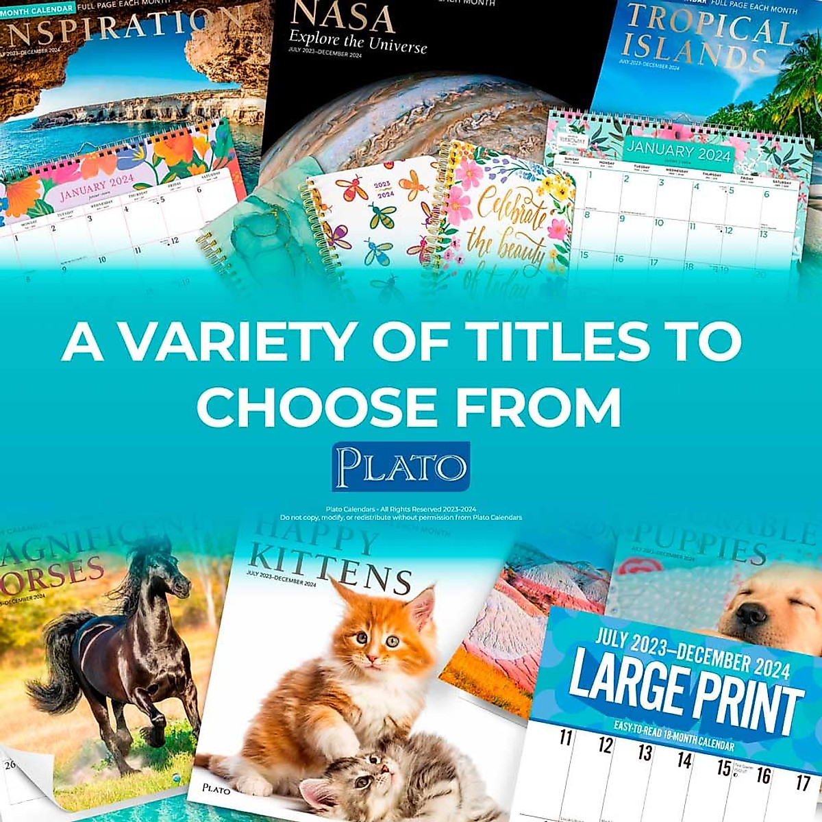 Busy Bees | 2024 6 x 7.75 Inch 18 Months Weekly Desk Planner | Foil Stamped Cover | July 2023 - December 2024 | Plato | Planning Stationery