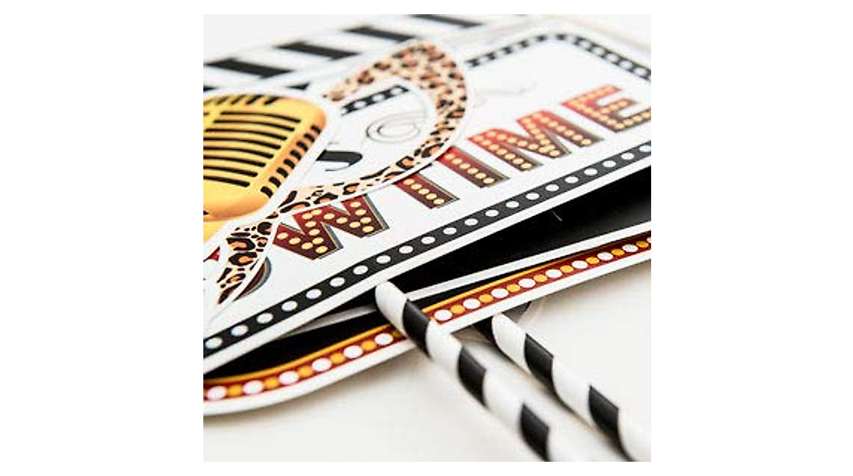 Hollywood Movie Theme Photography Backdrop & Props DIY Kit