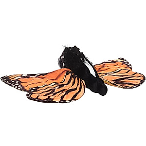 Folkmanis Monarch Life Cycle Reversible Hand Puppet Plush, Red-Orange/Purple/Black, 8"