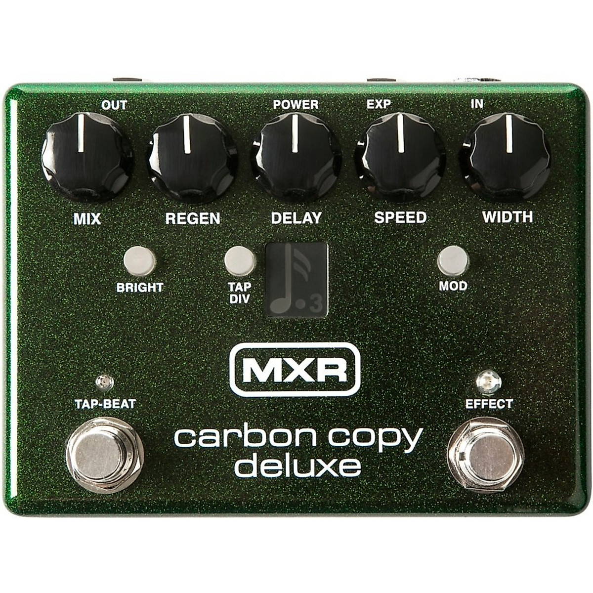 MXR M292 Carbon Copy Deluxe Analog Delay Pedal Bundle w/4 Cables, 9V Power Supply, and Dunlop Polishing Cloth