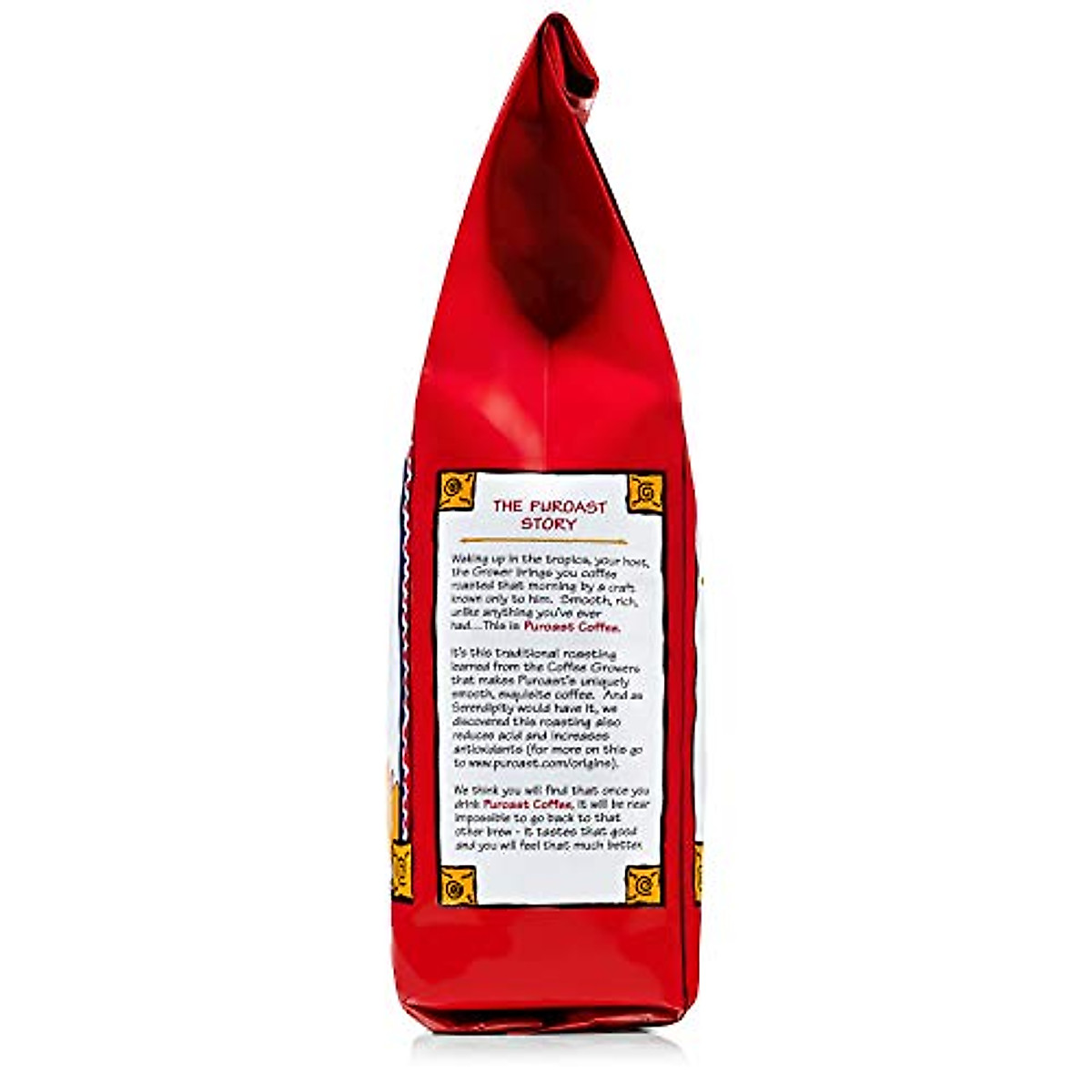 Puroast Low Acid Coffee Whole Bean | Vanilla Caramel Kahlua Whole Bean | Medium Roast | High Antioxidants & High pH |No Bitter Aftertaste | Reduced Heartburn & GERD | Suitable for Cold Brew - 12 oz