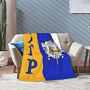 Sigma Gamma Rho Blanket Flannel Throw Ultra Soft Micro Blanket 60inchx50inch, Black