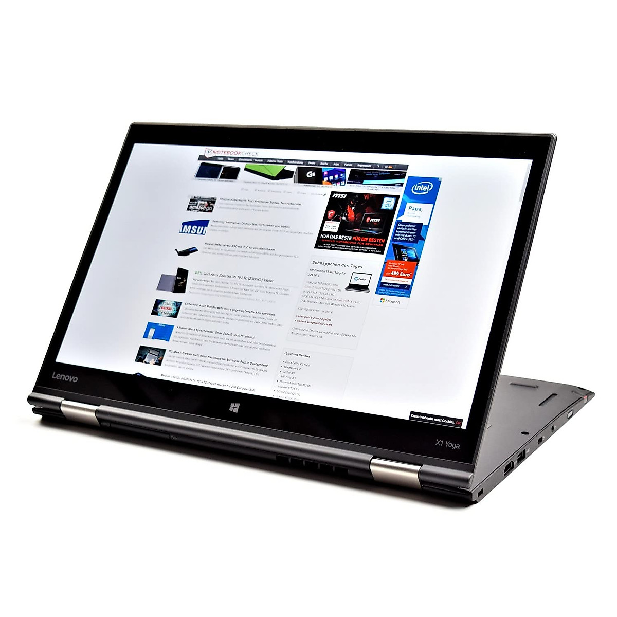 Lenovo Thinkpad X1 Yoga G2 Laptop Intel Core i5 2.60 GHz 8GB Ram 256GB SSD Windows 10 Pro (Renewed)