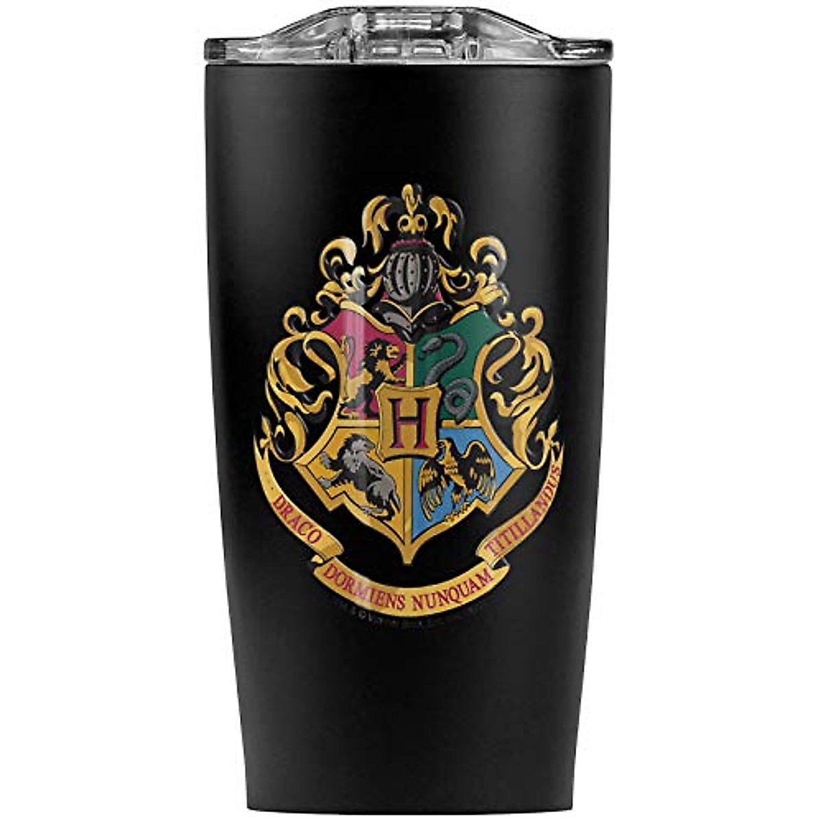 HARRY POTTER/HOGWARTS SCHOOL CREST - Stainless Steel Tumbler 20 oz Coffee Travel Mug/Cup, Vacuum Insulated & Double Wall with Leakproof Sliding Lid | Great for Hot Drinks and Cold Beverages