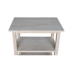 International Concepts Microwave Cart, Unfinished