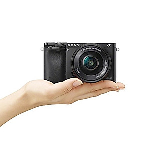 Sony A6000 Interchangeable Lens Digital Camera with SELP1650 Lens Kit - Black (24.3MP)