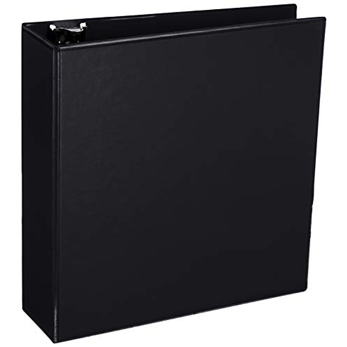Amazon Basics 3 Inch, 3 Ring Binder, Round Ring, Customizable View Binder, Black, 12-Pack