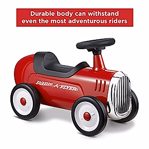 Radio Flyer Little Red Roadster, Toddler Ride on Toy, Ages 1-3 (Amazon Exclusive), 24“ Length