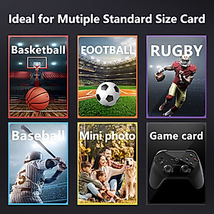 Mlikero 1000 Count Card Sleeves, Baseball Card Sleeves for Standard Cards, 10 Colors Trading Cards Sleeves Fit for MTG, Football Card, Sports Cards, Game Cards