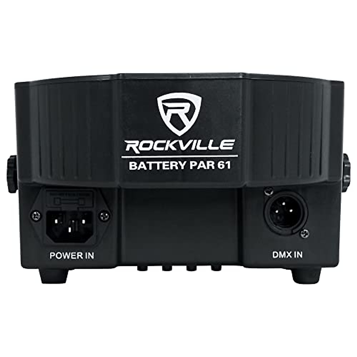 (2) Rockville Battery PAR 61 Rechargeable RGBWA+ DMX DJ Wash Lights+Remotes